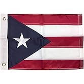 Amazon.com : ROTERDON Puerto Rico 12x18 Inch, Embroidered Puerto Rican ...