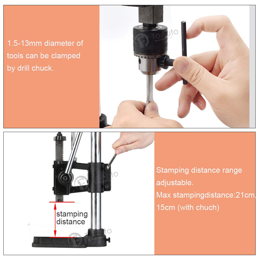 Leather Hole Puncher Hand Punching Machine Manual Press Puncher Punch ...