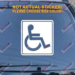Handicapped On Board Disabled Wheelchair Sign Decal Sticker Car Vinyl ...
