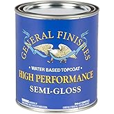 General Finishes High Performance Water Based Topcoat, 1 Quart, Flat ...
