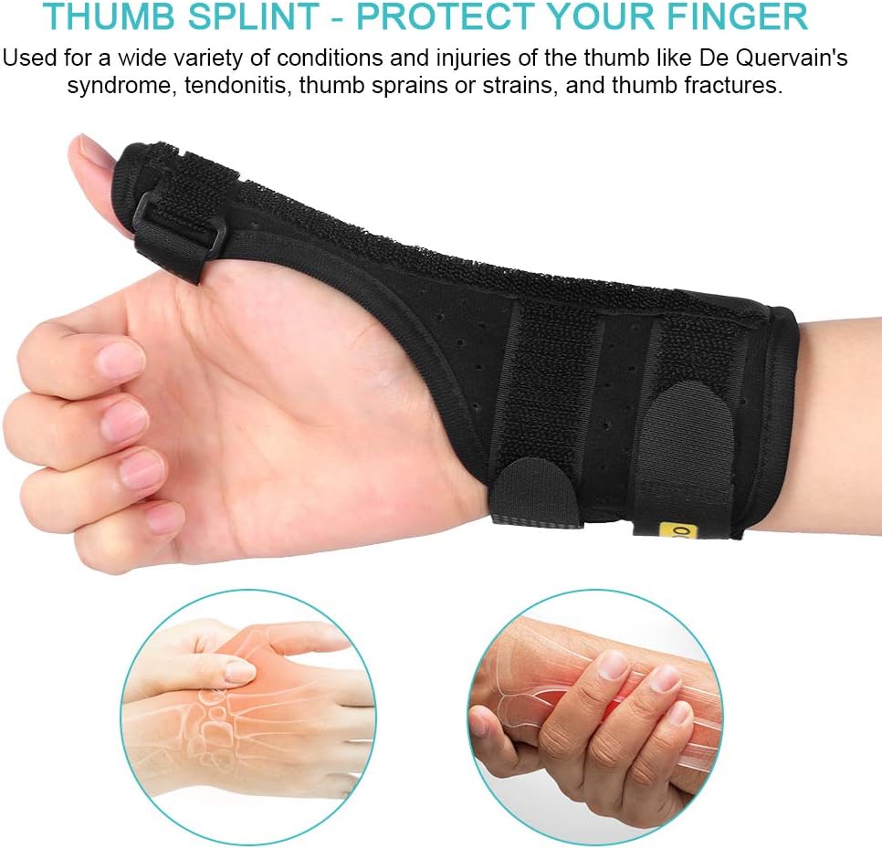 Thumb Wrist Support, Thumb Spica Splint for Arthritis, Adjustable Thumb ...