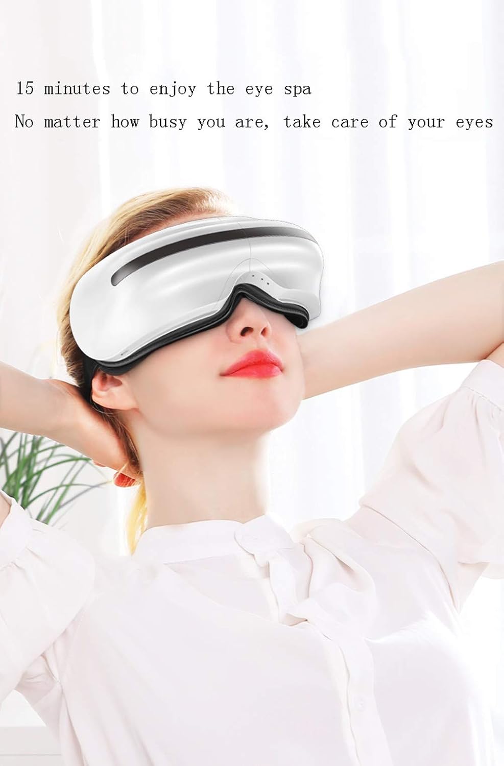 ZJ Masajeador De Ojos Cuidado De Los Ojos La Compresa Caliente Alivia ...