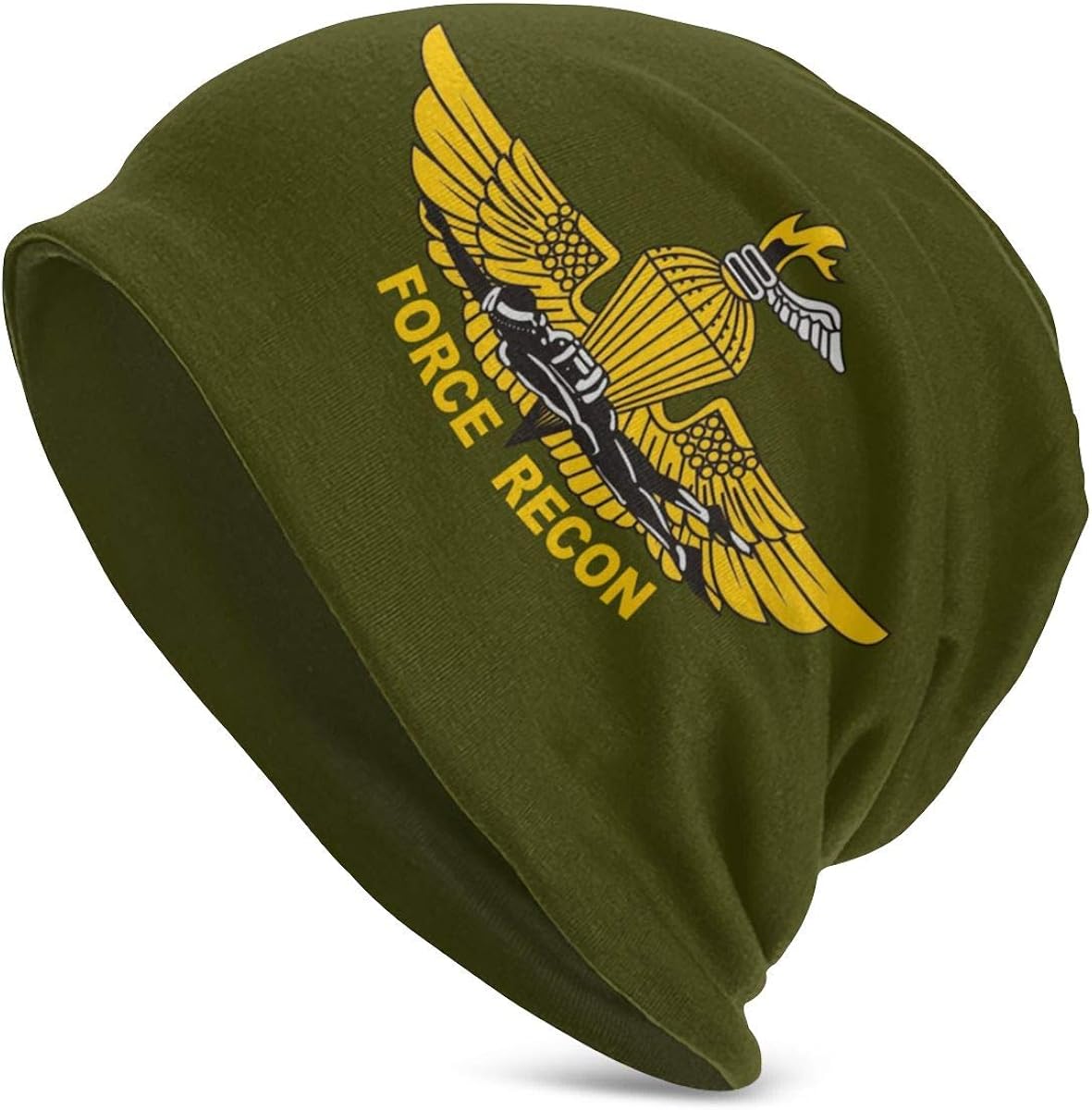 US Marine Force Reconnaissance Recon Emblem and Name Unisex Warm Hat ...