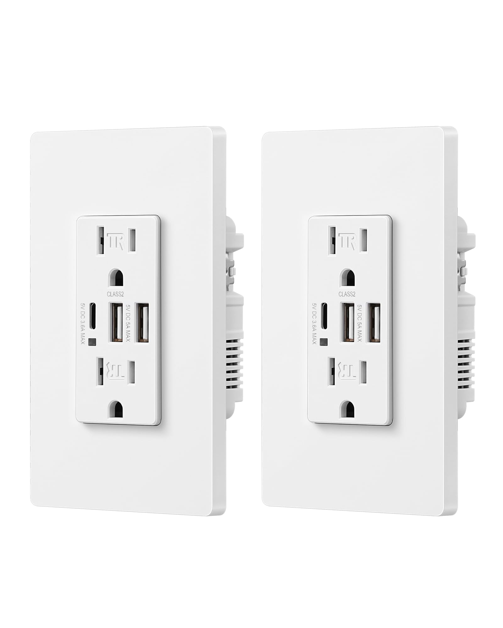 DEWENWILS USB Outlets, 30W 6.0 Amp USB C Outlets Receptacles, 3-Port ...