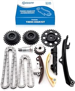 ECCPP 021109467 Timing Chain Kit Tensioner Guide Rail Crank Sprocket ...
