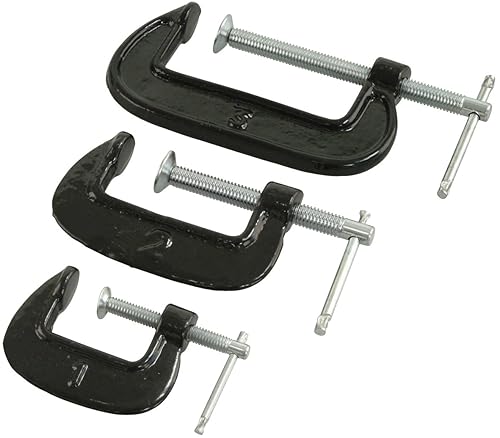 Faithfull 200mm 8-inch G-Clamp Deep Throat with 85mm 3-inch Cap: Amazon ...