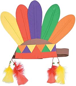 Amazon.com: Native American Headband Craft Kit - Crafts for Kids and ...