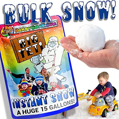 BULK INSTANT SNOW powder! Makes a HUGE 15 Gallons of Glistening Fake ...