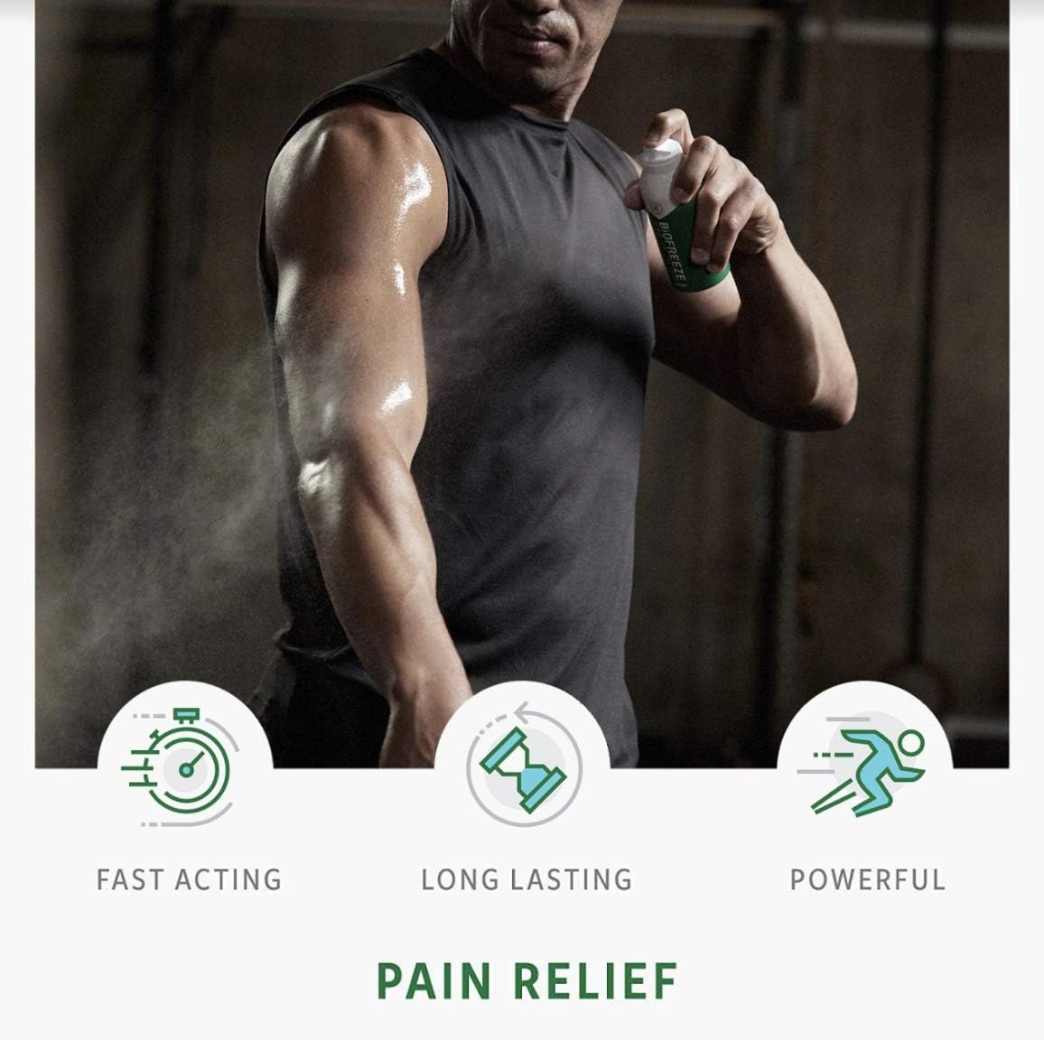 Biofreeze Pain Relieving Spray, 118 ml, Cooling Topical Analgesic, 2 ...