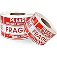 Amazon.com : 2" x 3" Fragile Stickers for Shipping, Handle with Care ...
