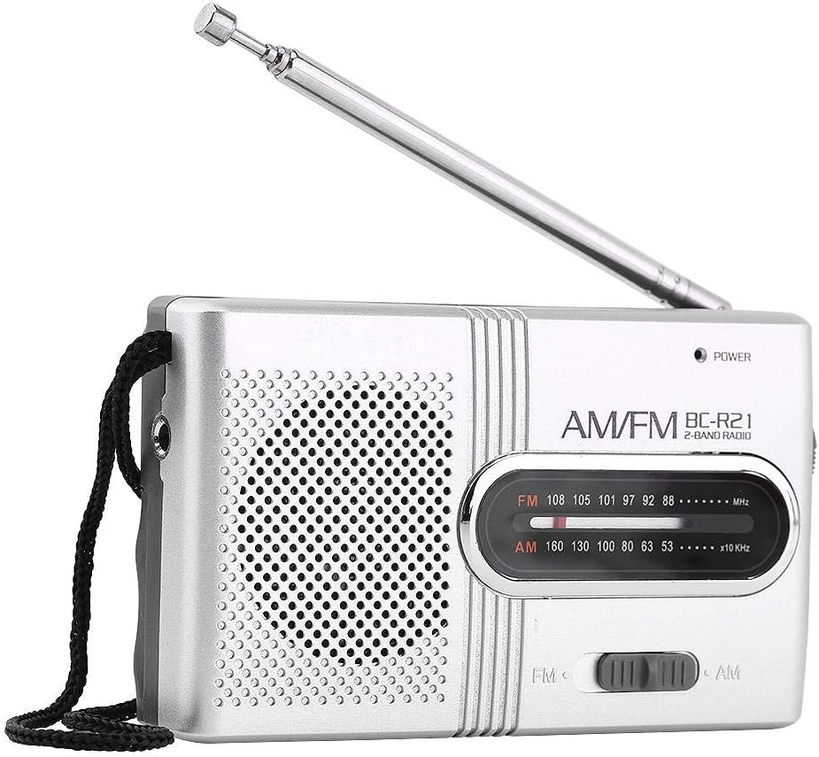 Portable AM//FM Radio Built-in Speaker Receiver With Standard Headphone ...