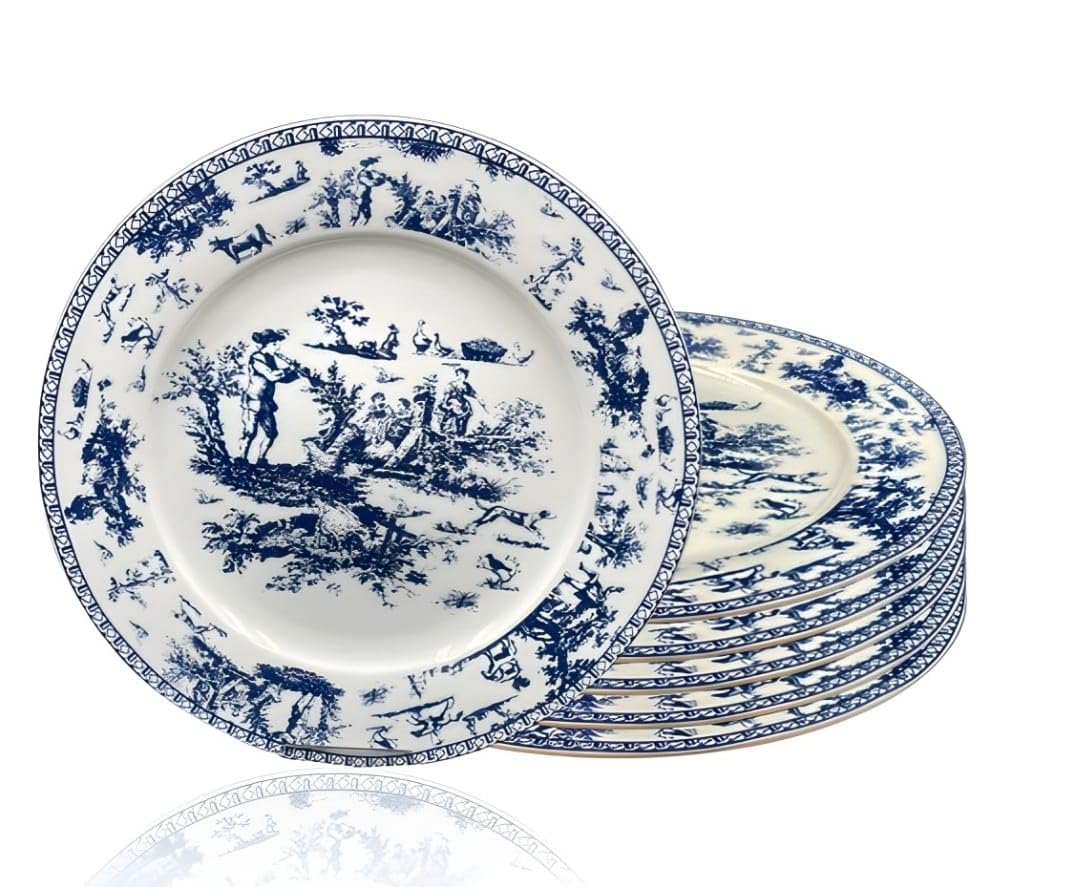 W&S CLASSICS Classic French Luxury Round Dinner Plates | 10.5 Inches ...