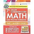 Amazon.com: 7th Grade Common Core Math: Daily Practice Workbook - Part ...