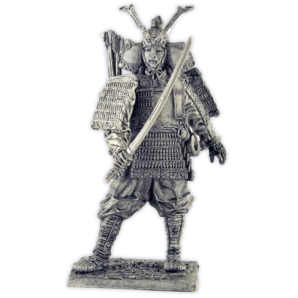 Mua Japanese samurai 12th century, metal sculpture. Collection 54mm ...