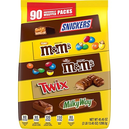 M&M'S, SNICKERS, TWIX & MILKY WAY Variety Pack Chocolate Candy ...