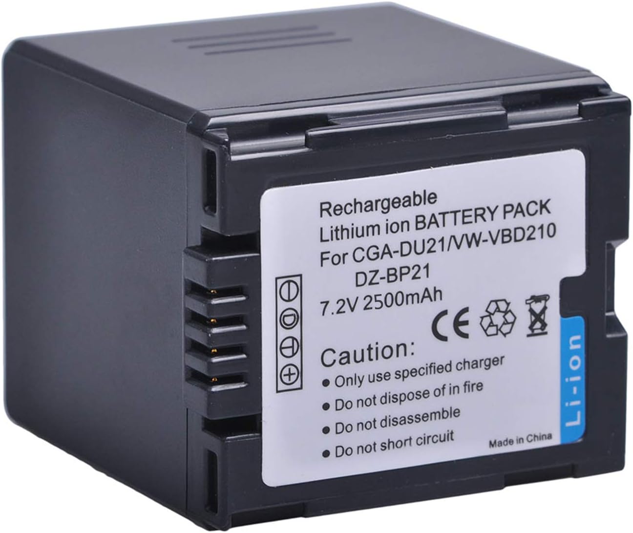 Amazon.com : Rechargeable Li-ion Battery for Panasonic VDR-M70, VDR-M75 ...
