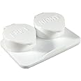 Amazon.com: Amcon Contact Lenses Cases Flat Ribbed Extra Deep Well ...