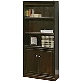 Amazon.com: Martin Furniture Hartford Library Bookcase, Brown - Fully ...