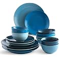 Amazon.com | Sango Siterra Artist's Blend 16-Piece Stoneware Dinnerware ...