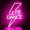 Amazon.com : CKTBLEY Let's Dance Neon Sign Pink Led Word Light Sign ...