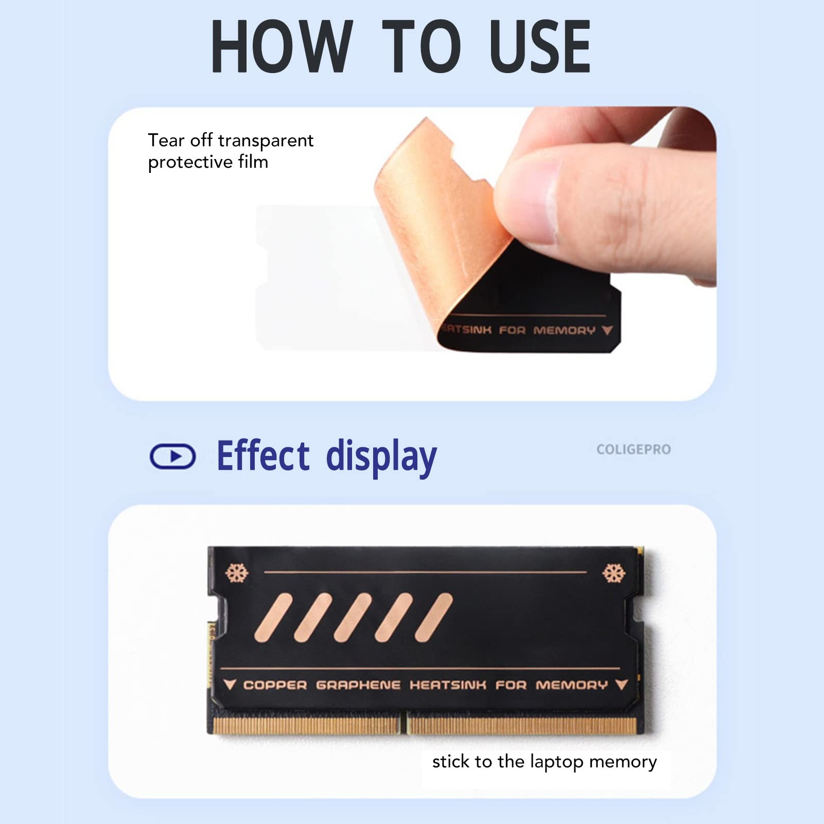 Mua Memory Cooler, Graphene Memory Cooling Heatsink, DDR Memory Cooling Vest Fin Radiation ...