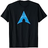 Amazon.com: Arch Linux lover T-Shirt with Logo Open Source Os tee T ...