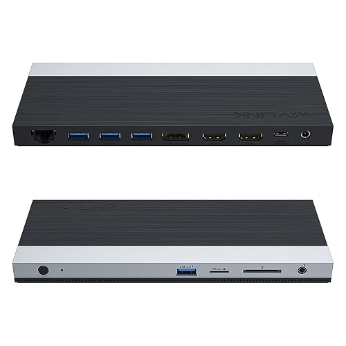 WAVLINK USB C Docking Station with 130W Charger, Triple Display USB ...