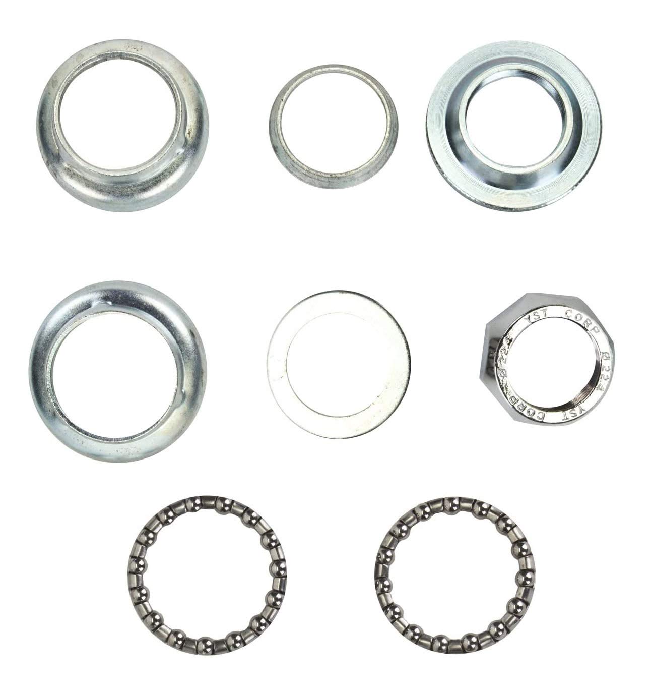Free-fly 8 PCS Set 1" Threaded Bicycle Headset Combo, Bicycle Front ...