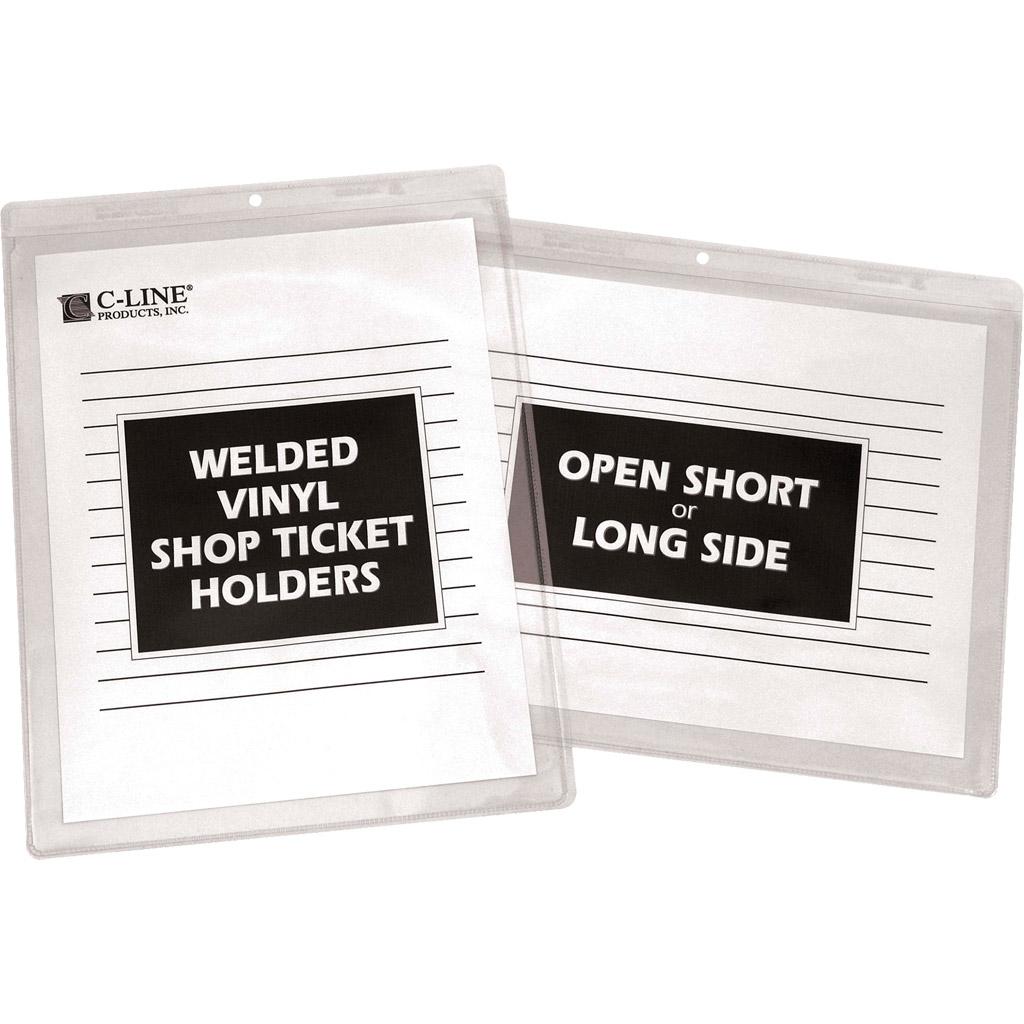 C-Line Vinyl Shop Ticket Holders, Both Sides Clear, 4 x 6 Inches, 50 ...
