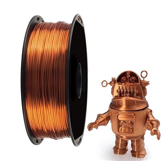 Silk Shiny Copper PLA 3D Printer Filament - 1.75mm 3D Filament for 3D ...