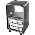 Amazon.com: 16U Portable Rolling Server Rack Cabine, Rolling Network ...