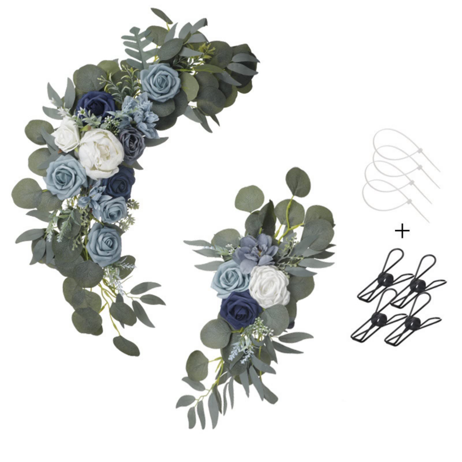 Gkvszy Wedding Flower Swag (Set of 2) for Wedding Welcome Sign Arch ...