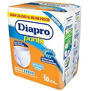 Diapro Pants Calzón Desechable Unisex para Adulto - Mediano, 80 piezas ...