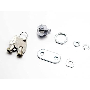FJM Security 0601 High Security Computer Case Lock with Chrome Finish ...