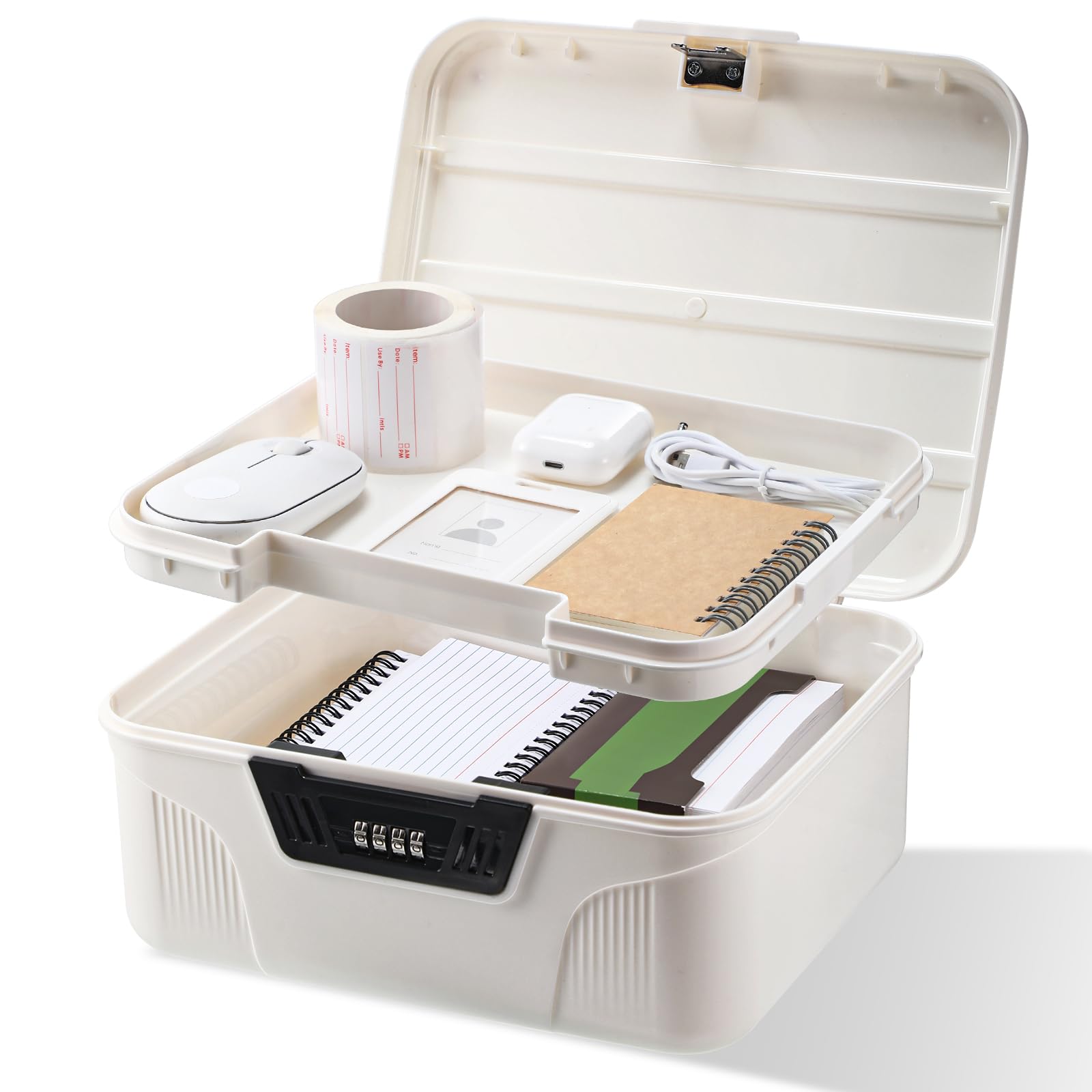 Cinnvoice Medication Lock Box Lockable Storage Box for for Snack Foods ...