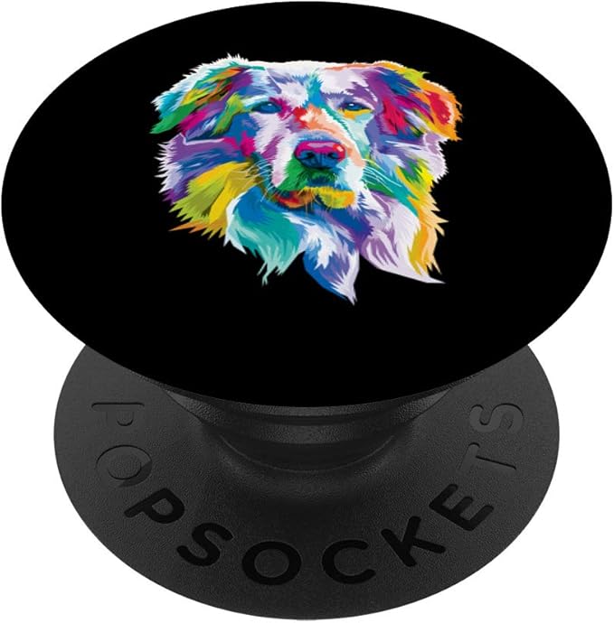 Amazon.com: Colorful Golden retriever Cute Geometric Dog pop art style ...