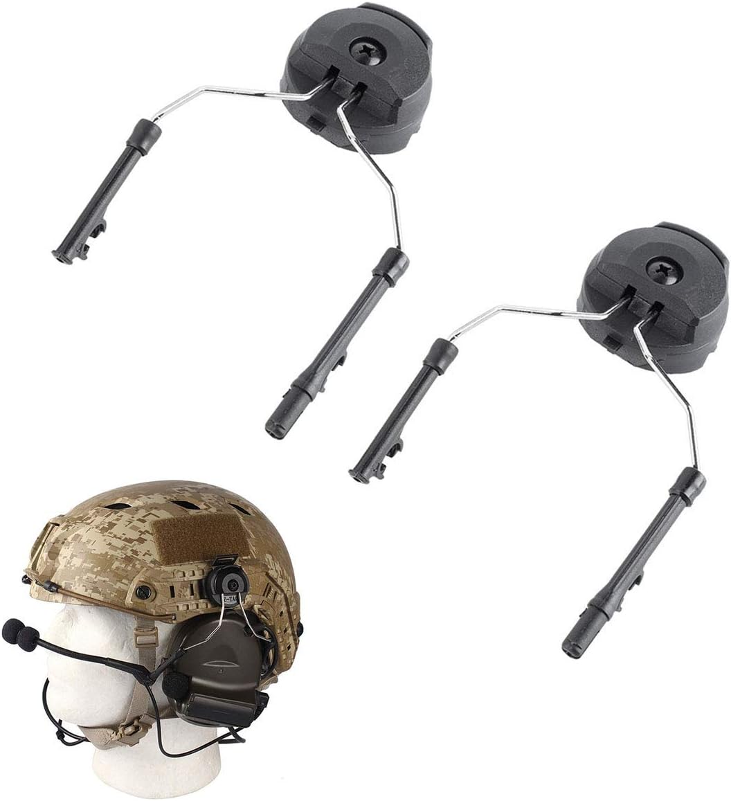 Wallfire Helmet Rail Adapters, 2 Pcs Helmet Headphone: Amazon.co.uk ...