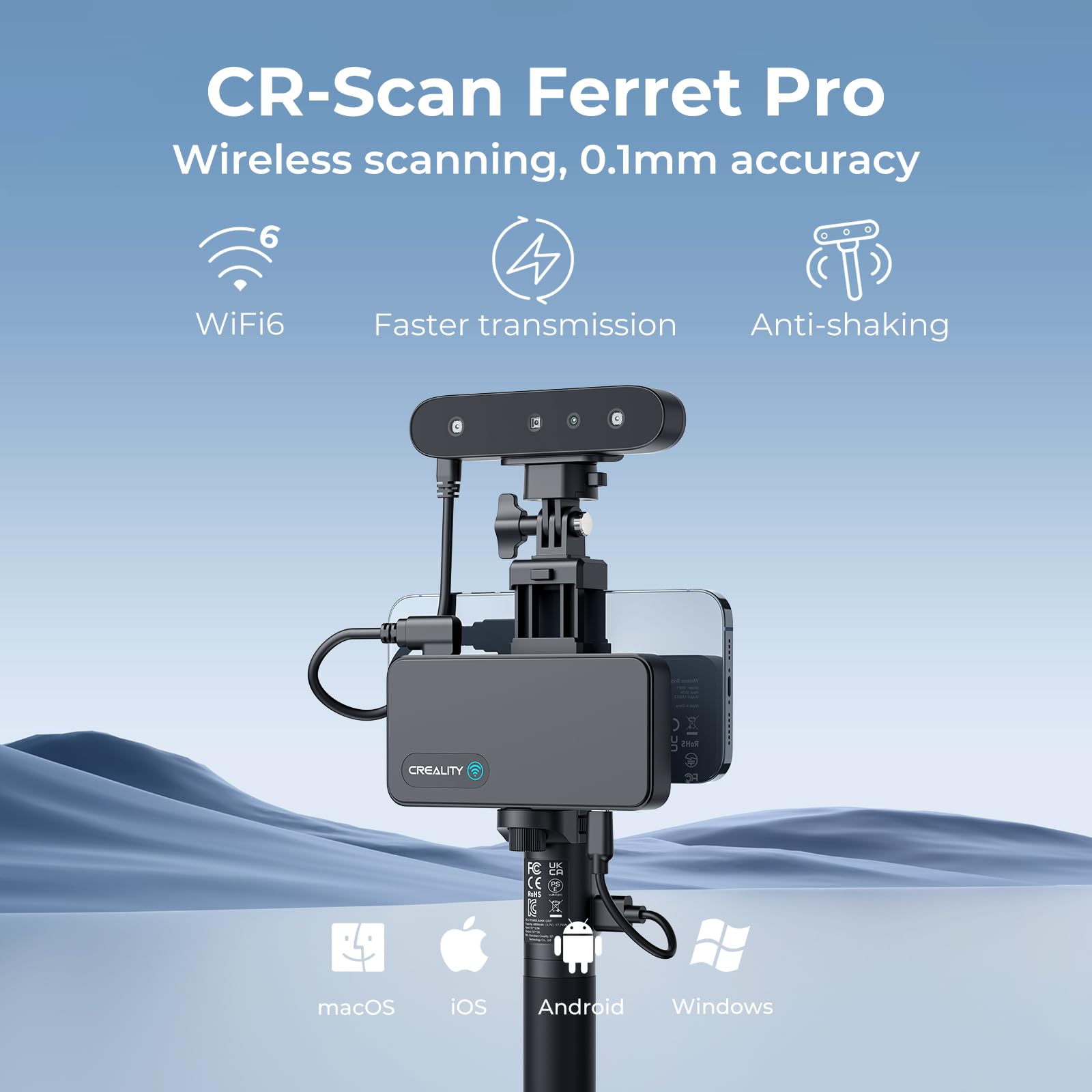 Mua Creality CR-Scan Ferret Pro 3D Scanner for Printing, 0.1mm Accuracy ...
