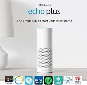 Amazon.com: Echo Plus with built-in Hub 1st Generation– White: Amazon ...