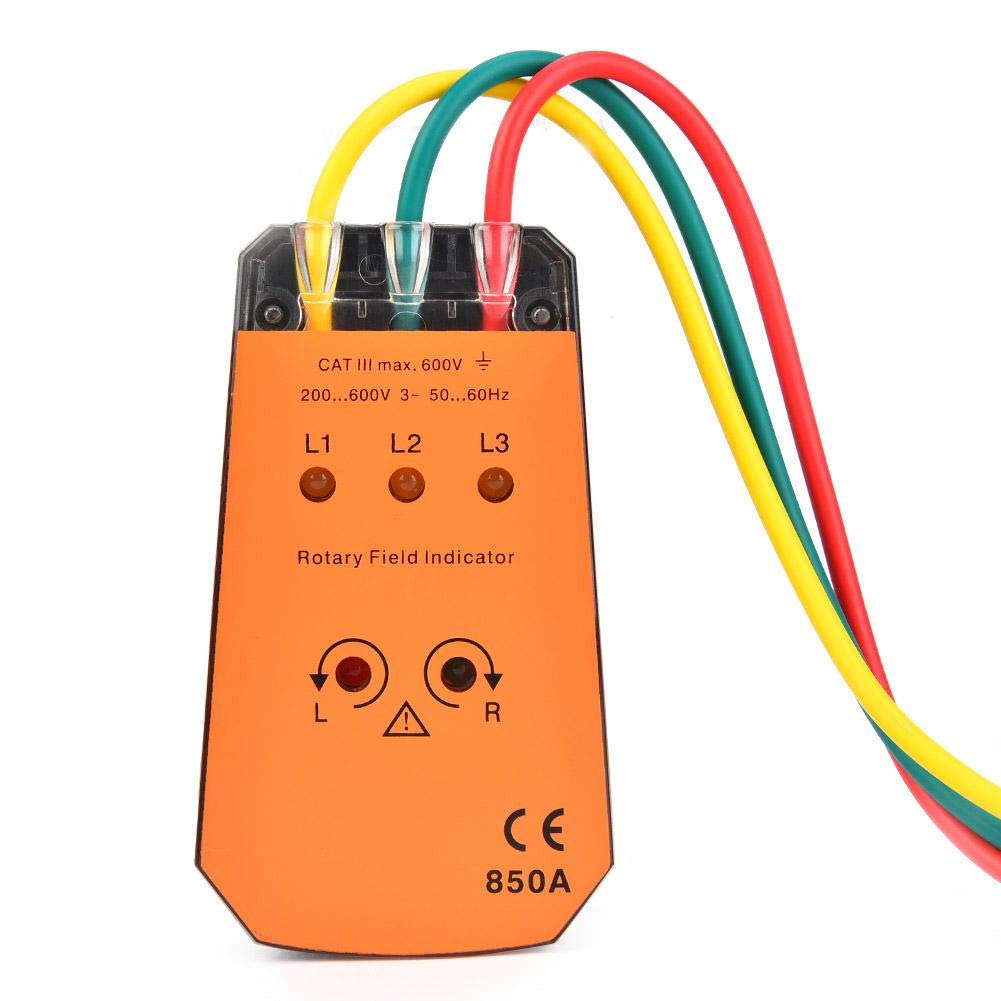 3 Phase Sequence Tester Phase Meter Phase Indicator with LED and Buzzer ...