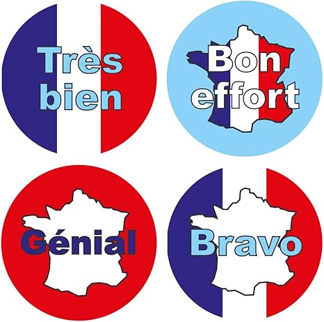 15mm French Language Reward Stickers: 440 Stickers: Amazon.co.uk ...