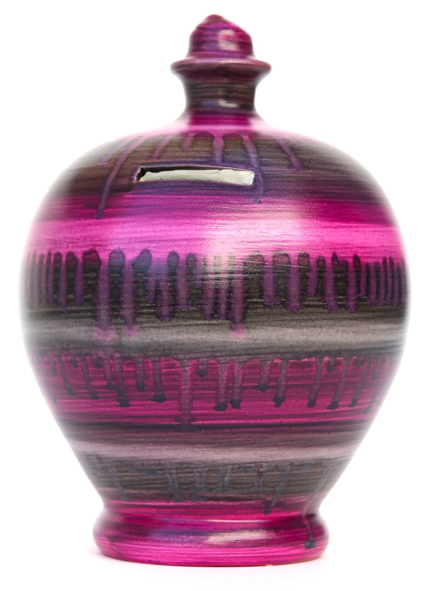 Terramundi Money Pot in Pink Purple and Grey slipware by Terramundi ...