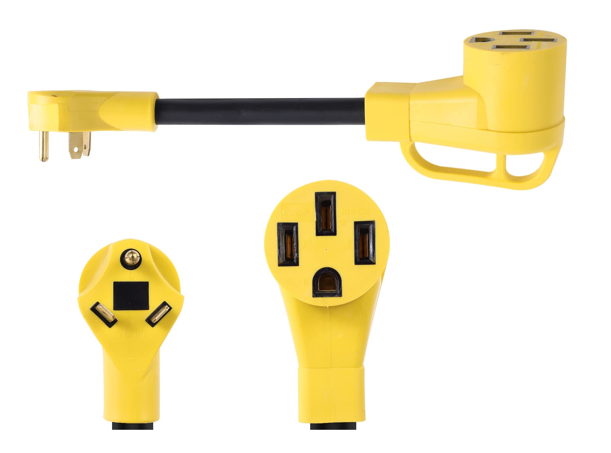 ONETAK NEMA TT-30P to 14-50R 120V 30 Amp 3 Prong Male Plug to 4 Prong ...