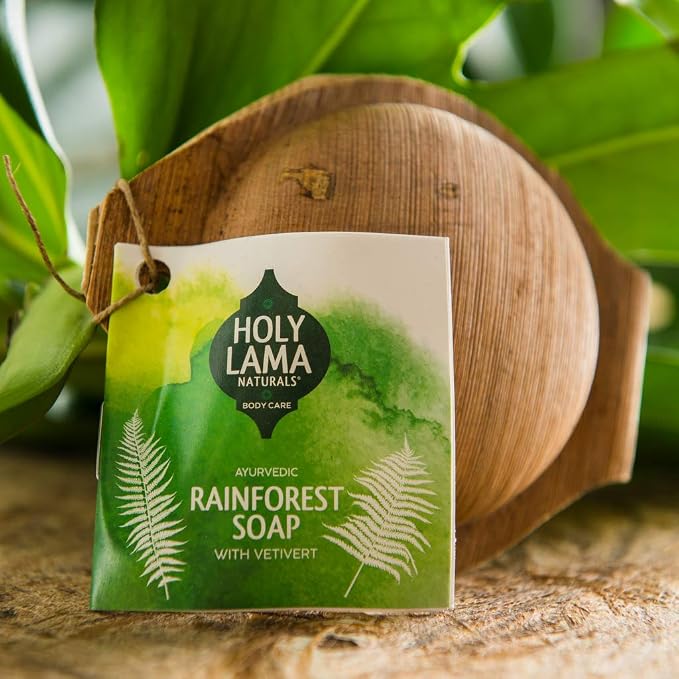 Holy Lama Natural Pure Handmade Rainforest Soap – Ayurvedic Vetivert ...