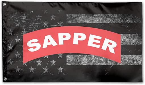 Amazon.com : FFFlag-er US Army Sapper Flag 3x5 Foot : Garden & Outdoor