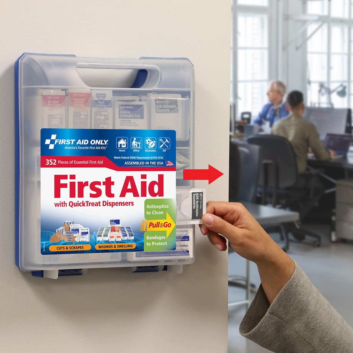 Mua First Aid Only 91268 QuickTreat Dispenser Emergency First Aid Kit ...