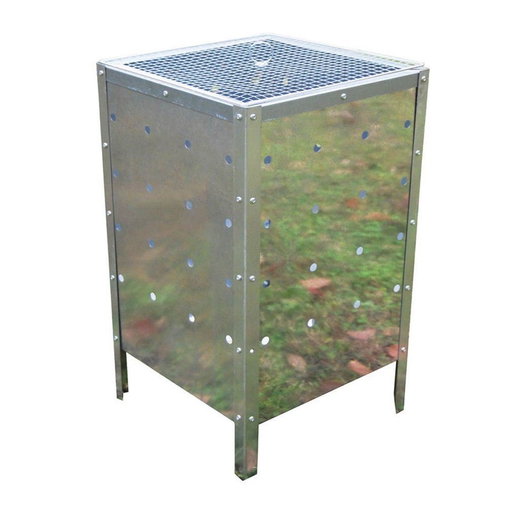 Unibos Large Square Incinerator Fire Bin Garden Rubbish Burning Trash ...