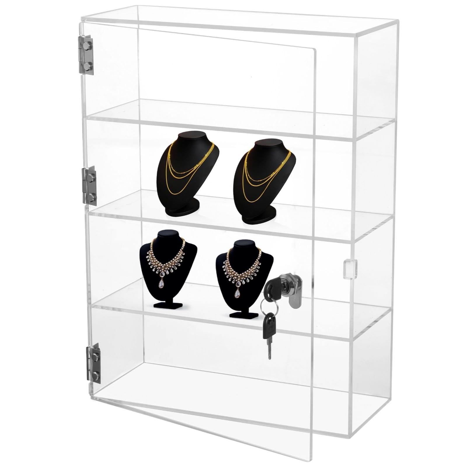 Acrylic Countertop Display Case, 4-Tier Action Figures Showcase Case ...