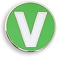 Amazon.com: Pinsanity Vegetarian Symbol Enamel Lapel Pin: Clothing ...