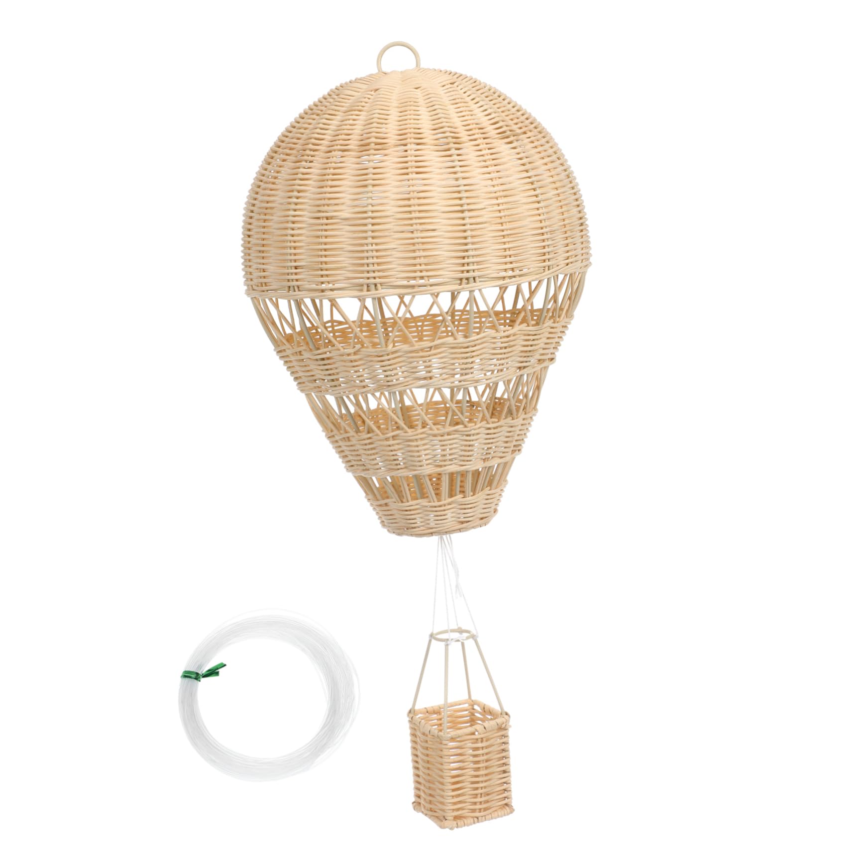 RORPOIR Rattan Hot Air Balloon Rattan Ball Ornaments Woven Rattan ...